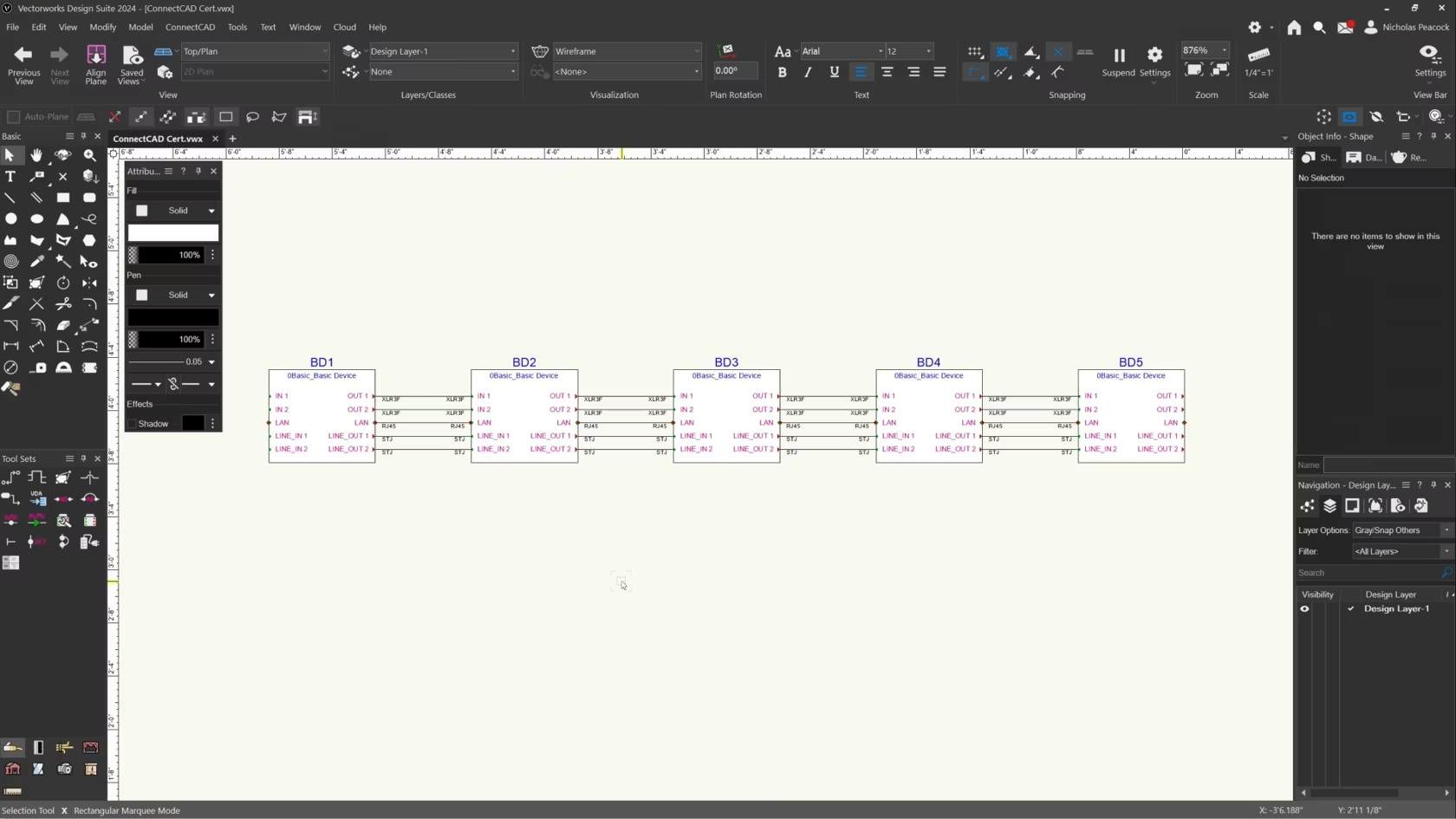 CONNECT SELECTED COMMAND 2024 | Vectorworks University
